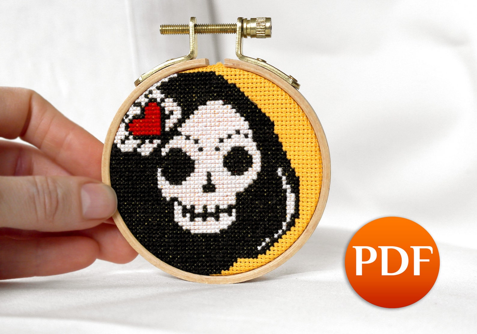 Mini Halloween Cross Stitch Pattern Pdf Cute Skeleton Cross - Etsy