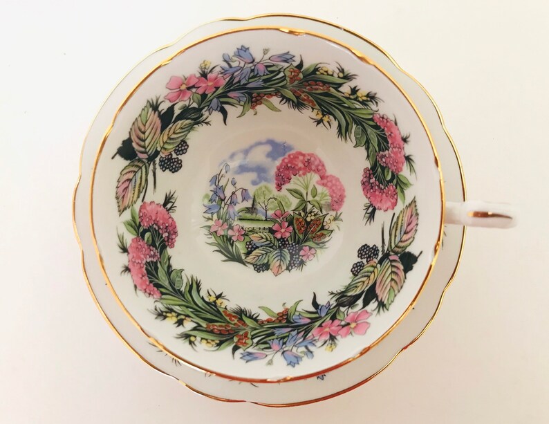 Paragon Seasonal Greeting Tea Cup and Saucer, Paragon Pink, Paragon ...