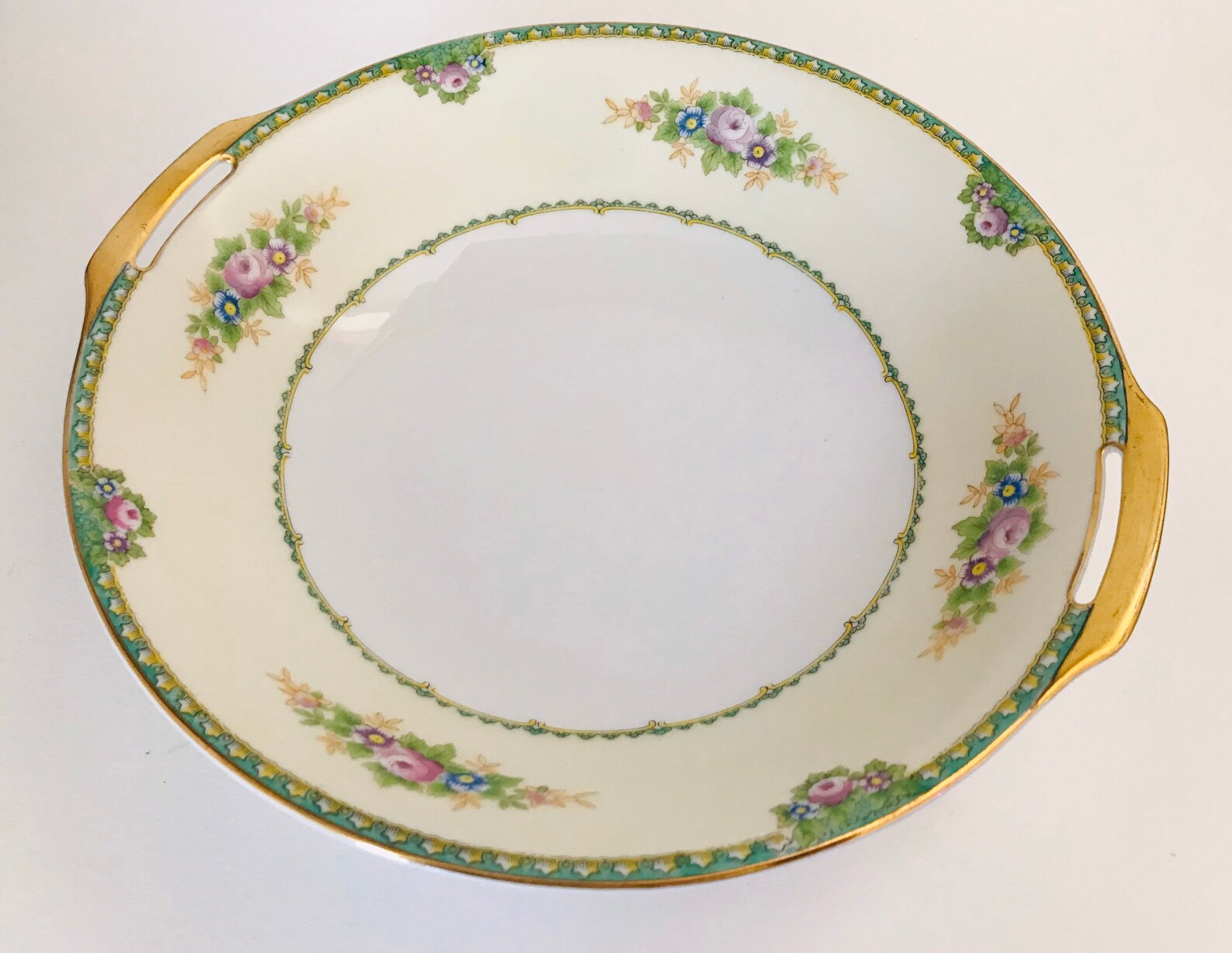 Vintage Meito 10 Round Vegetable Bowl Dinner Party Green | Etsy