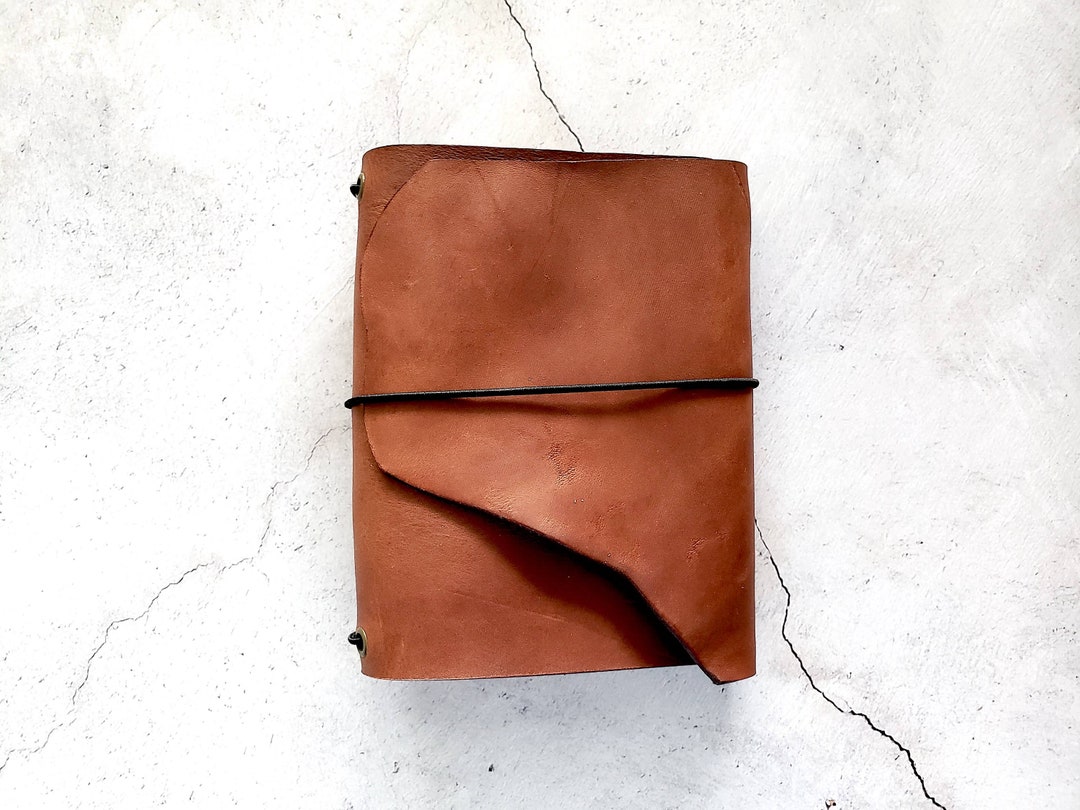 Passport Trifolio "praline" Top Grain Leather Notebook Cover, Rustic ...