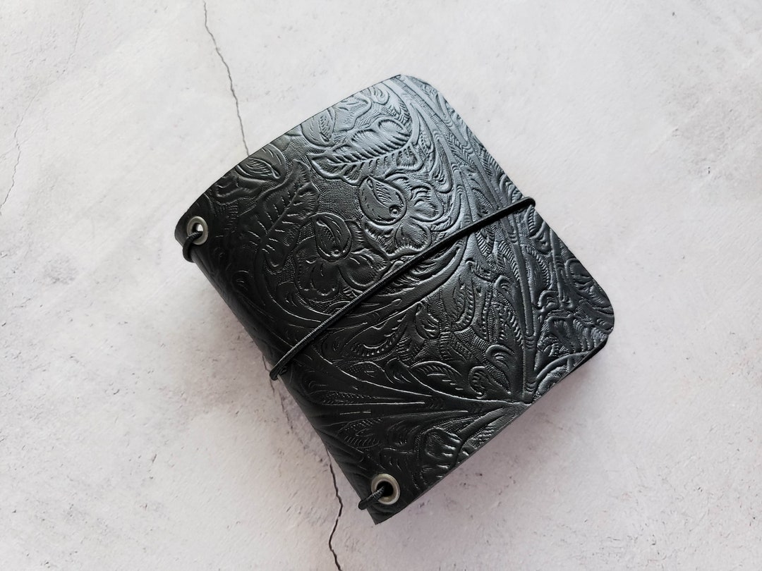Atypical Micro midnight Garden Top Grain Leather Traveler's Notebook ...