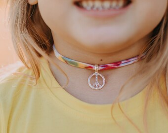 Peace Sign Choker - Etsy