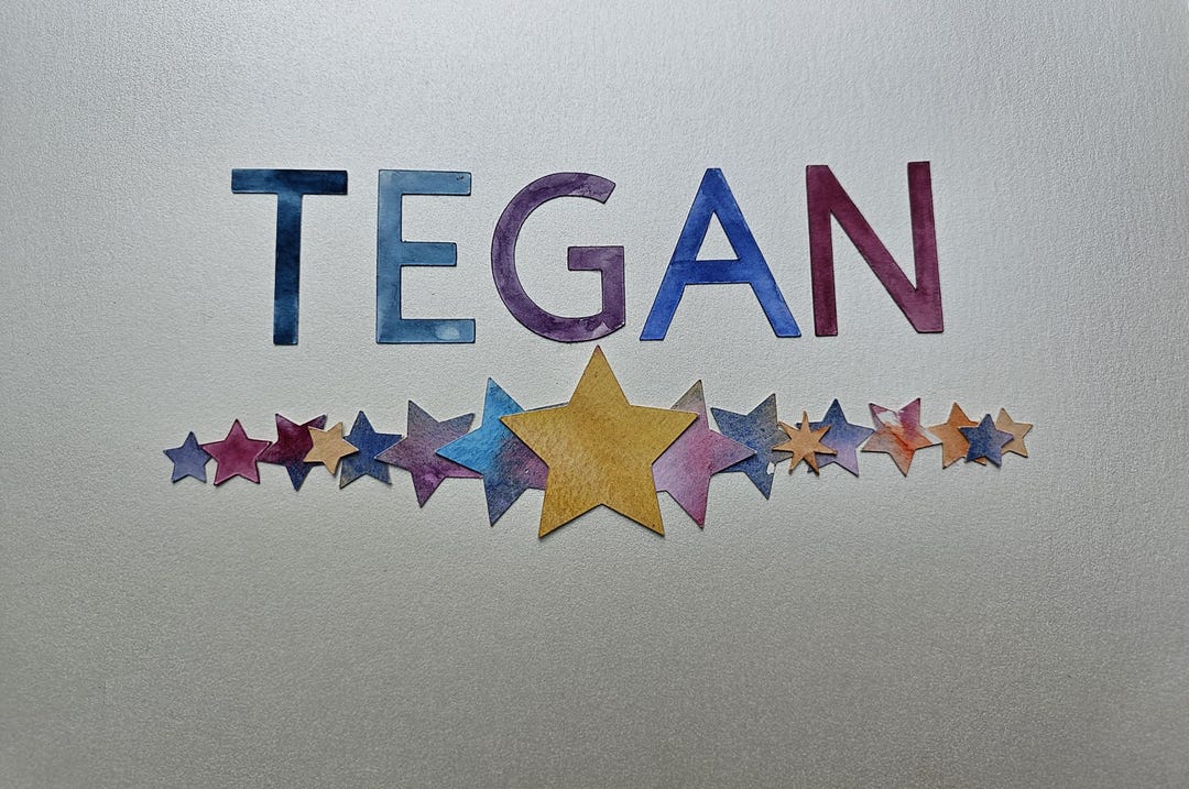 Custom Original Watercolour Name Sign - Etsy