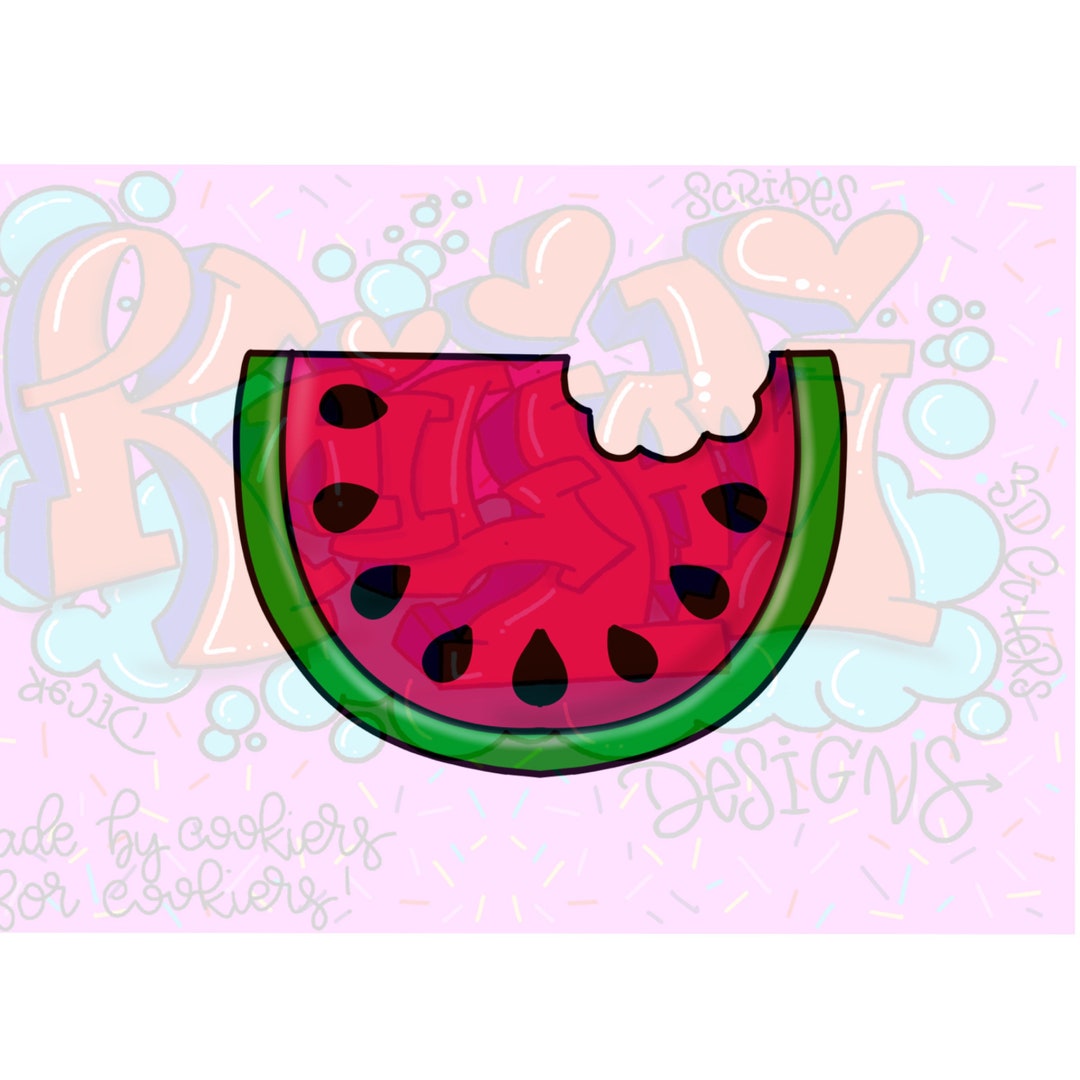 Bitten Watermelon 3D Cutter - Etsy