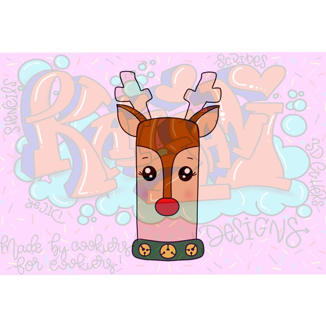 Skinny Rudolph Stick - Etsy