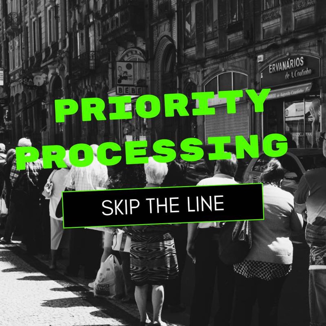 Priority Processing Skip the Line - Etsy