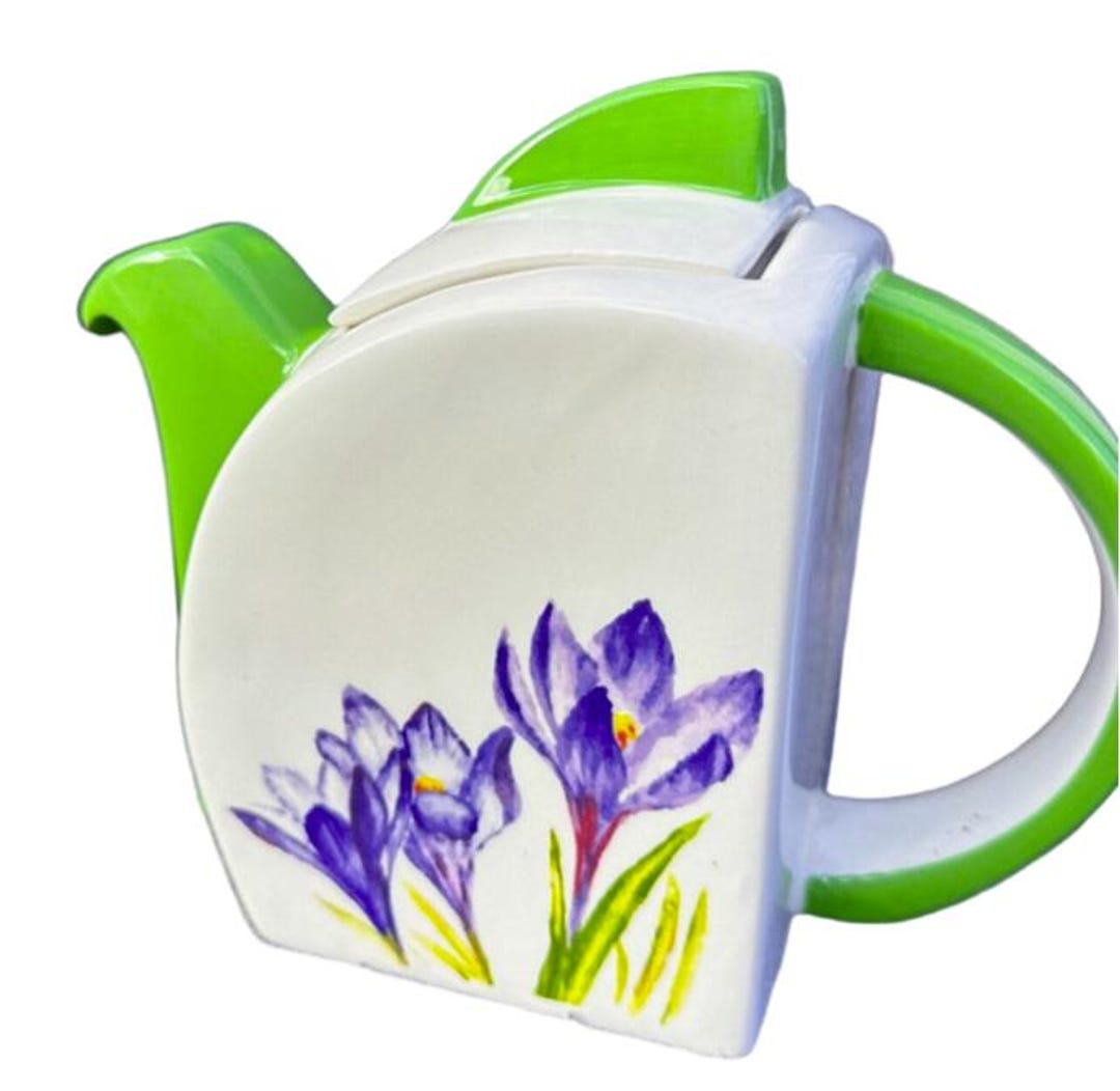 Art Deco Clarice Cliff Style Crocus Tea Pot - Etsy Australia