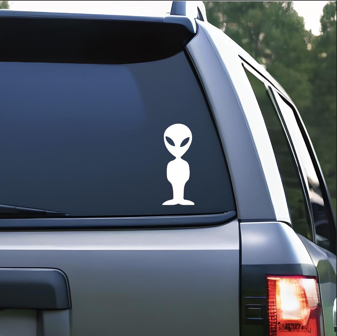 Ufo's & Alien Vinyl Car Decals. Premium Outdoor or Indoor Weatherproof ...