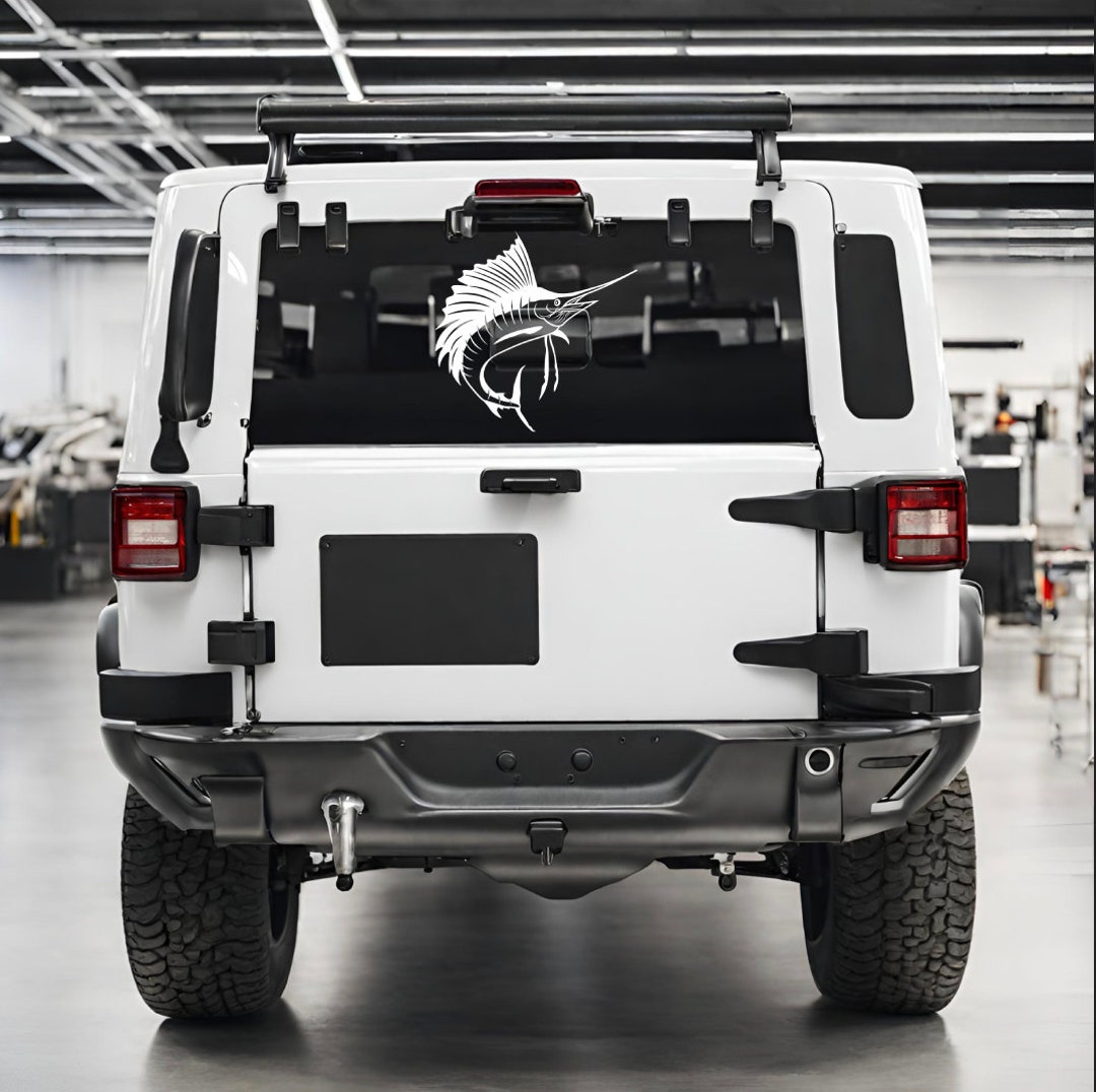 Sailfish Vinyl Car Decals. Premium Outdoor or Indoor Weatherproof ...