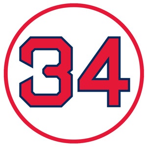 Boston Red Sox Retired Numbers, Premium Vinyl Waterproof Stickers - Etsy