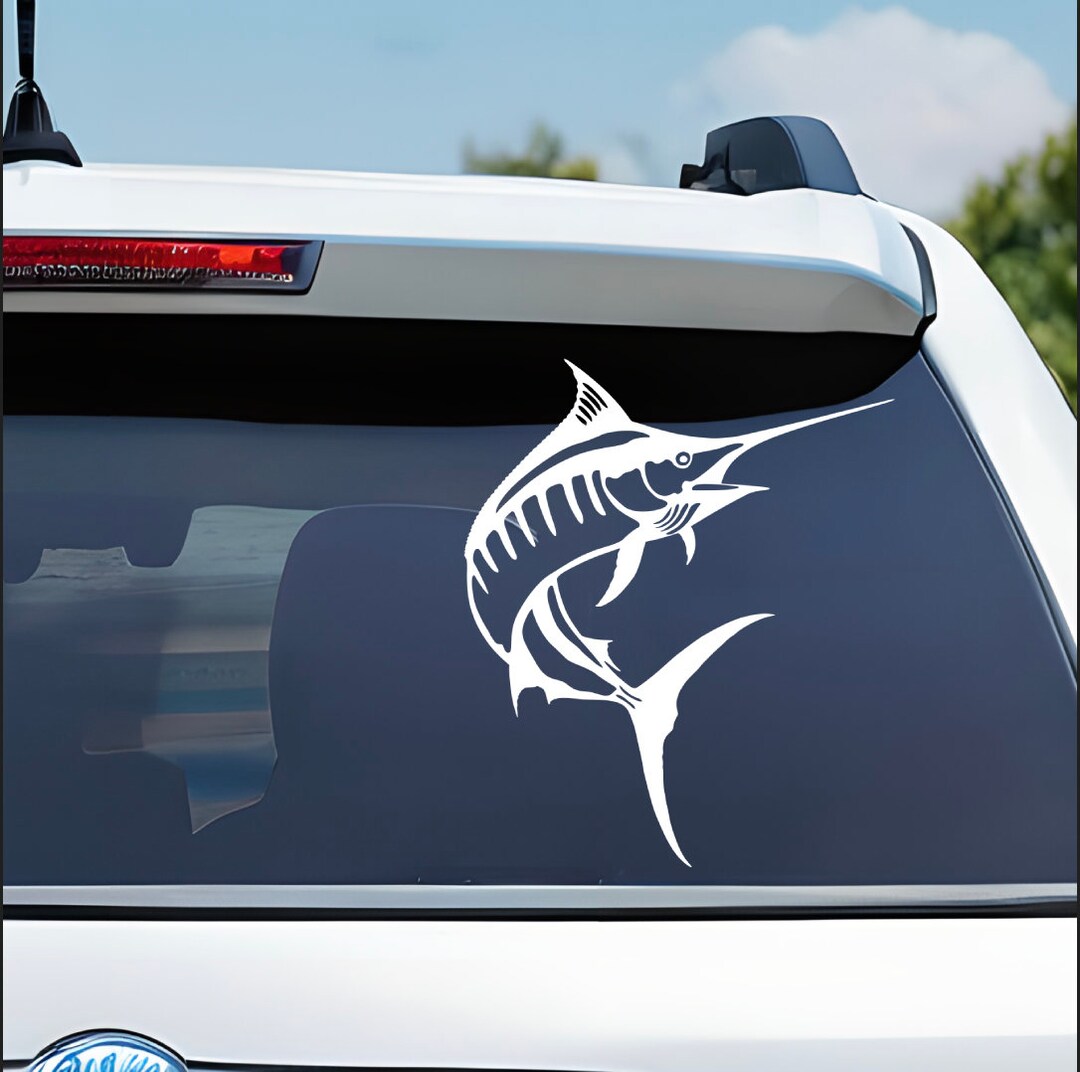Marlin Vinyl Car and Truck Decal. Premium Outdoor or Indoor ...