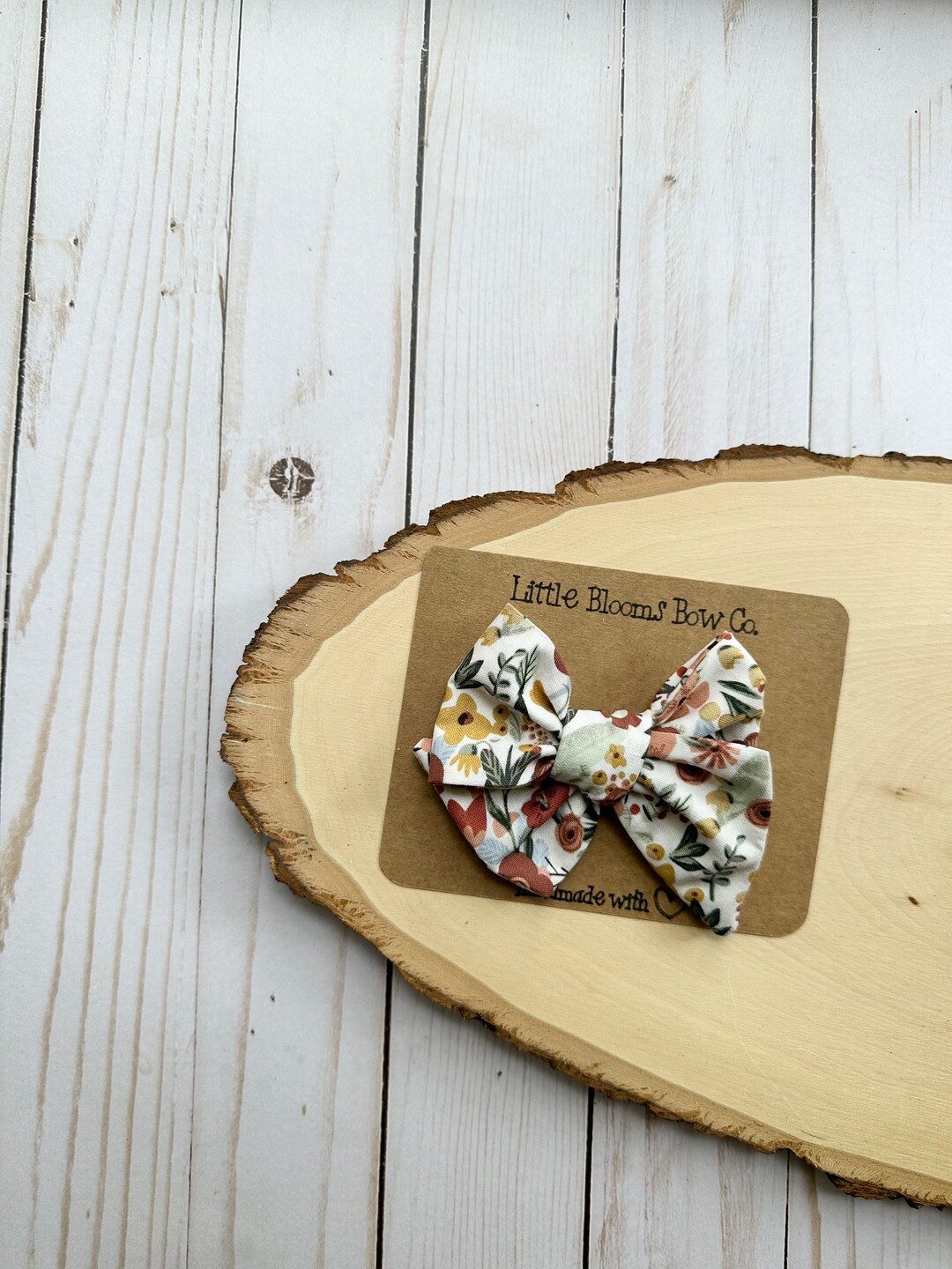 Fall Floral Pinwheel Bow - Etsy
