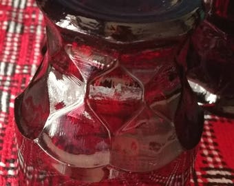 Red depression glass | Etsy