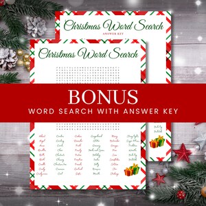12 Printable / Editable / Fillable Christmas Gift Lists and BONUS Word ...