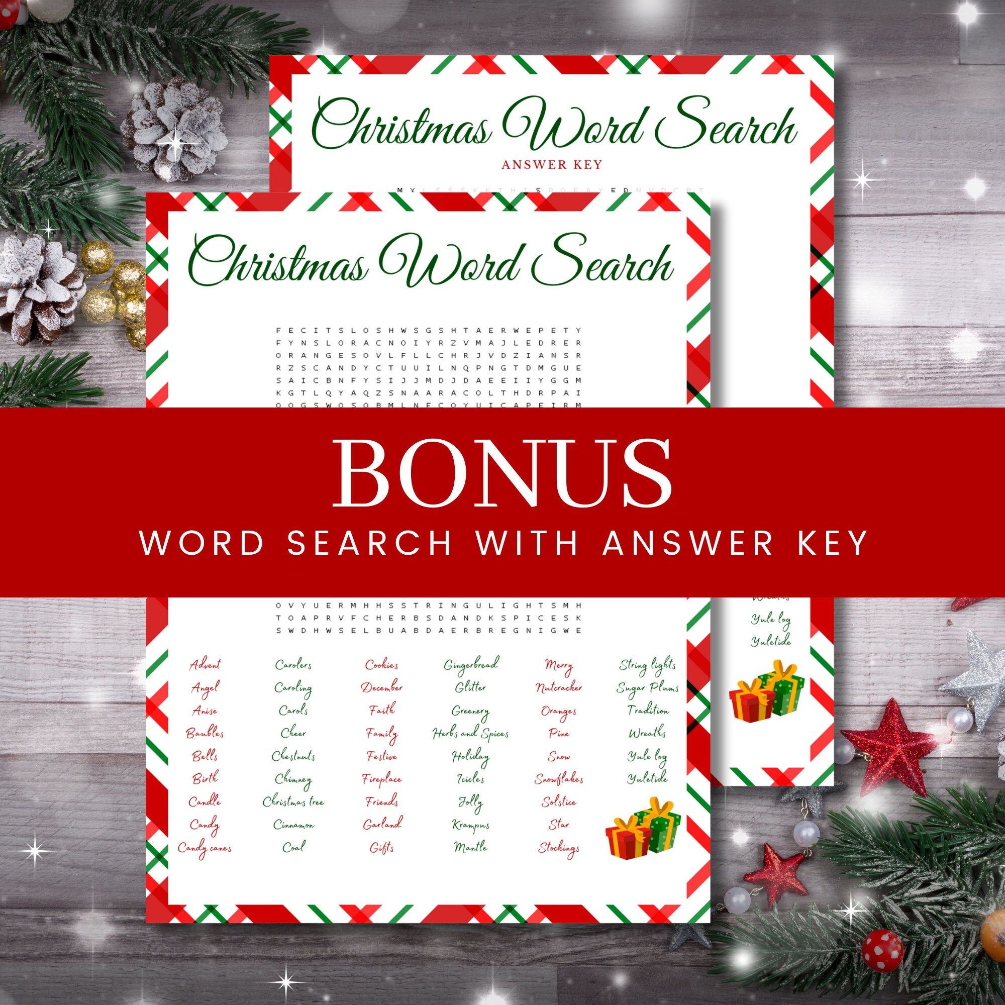 12 Printable / Editable / Fillable Christmas Gift Lists and - Etsy