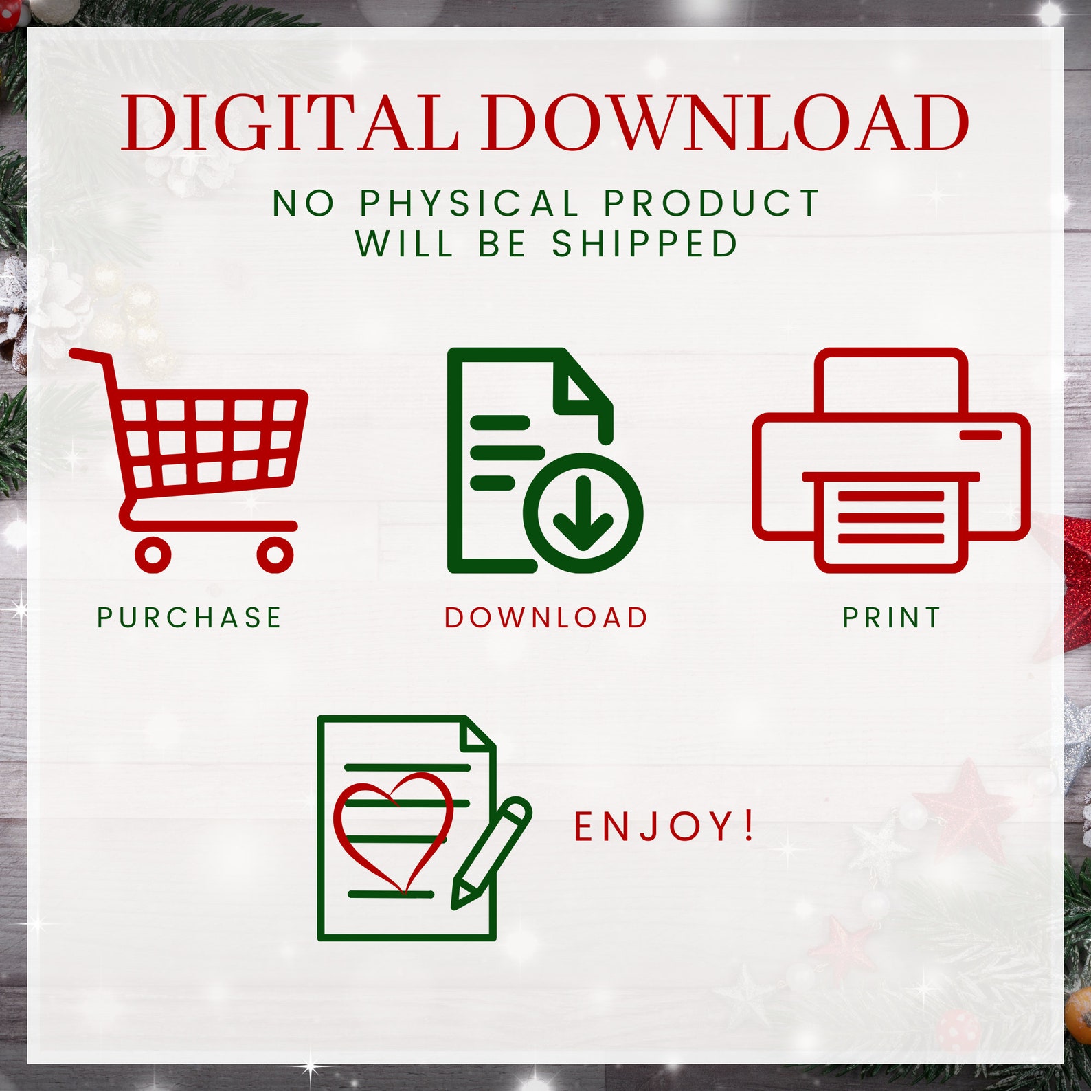 12 Printable / Editable / Fillable Christmas Gift Lists and - Etsy