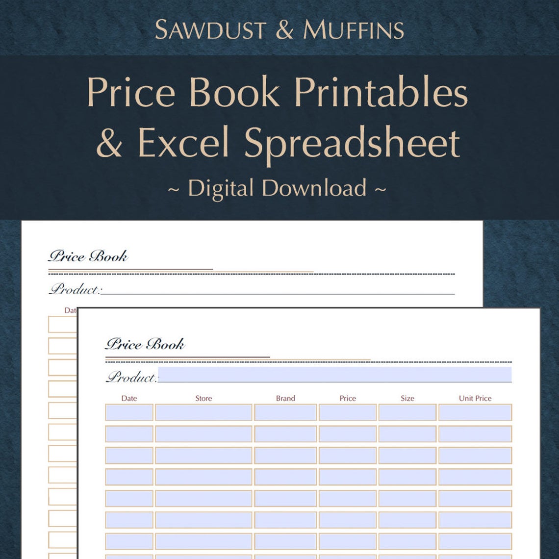 Printable / Editable / Price Book / Home Management/ Price List ...