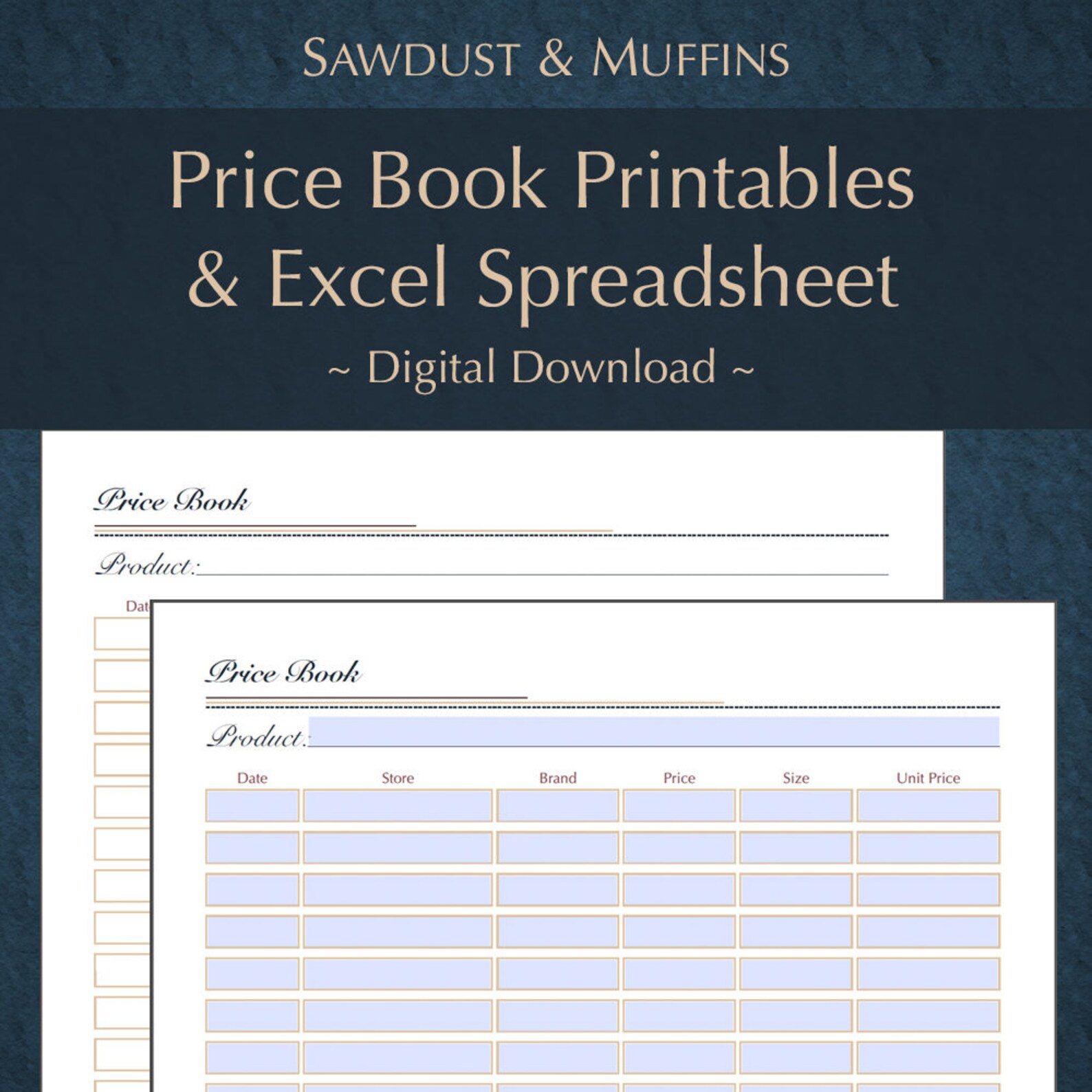Printable / Editable / Price Book / Home Management/ Price List ...