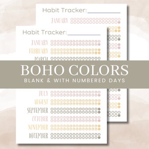 Printable Habit Tracker / Universal Habit Tracker / Digital Planner ...