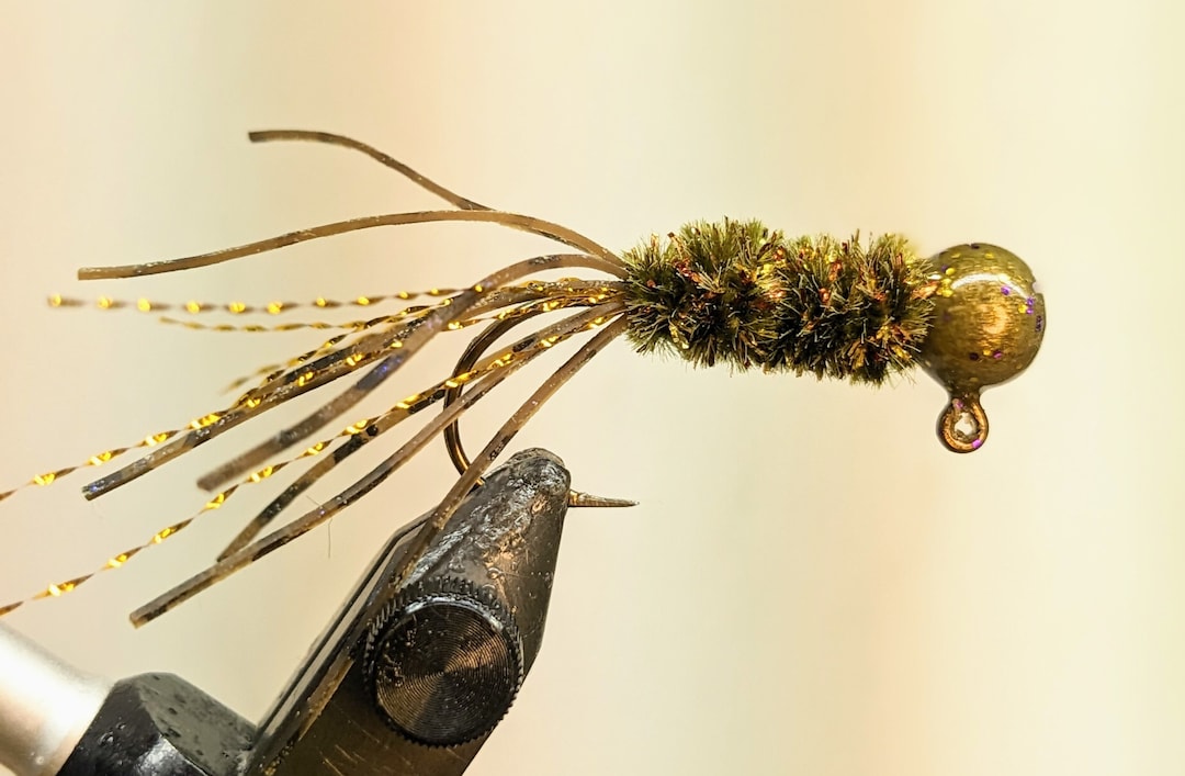 Green Pumpkin Special Crappie/bass Jig 5 per Pack 4 Sizes 2 Hook Styles ...