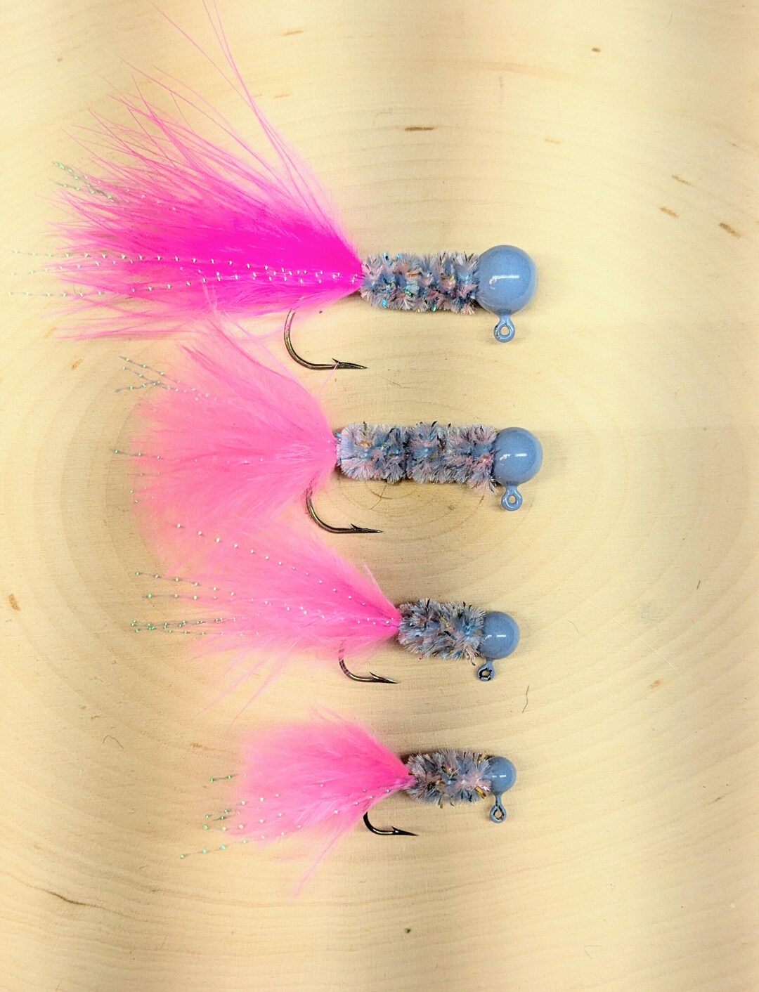 Powder Blue Crappie/bass Jig #134 4 Sizes 2 Hook Styles Available - Etsy