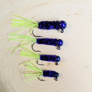 June Bug Crappie/bass Jig #69 5 per Pack 4 Sizes 2 Hook Styles ...