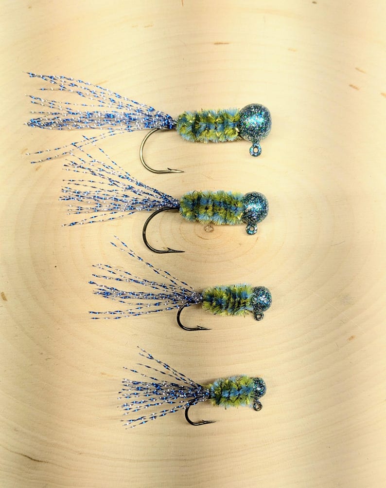Disco Seahawk Crappie/bass Jig 5 #195 per Pack 4 Sizes 2 Hook Styles ...