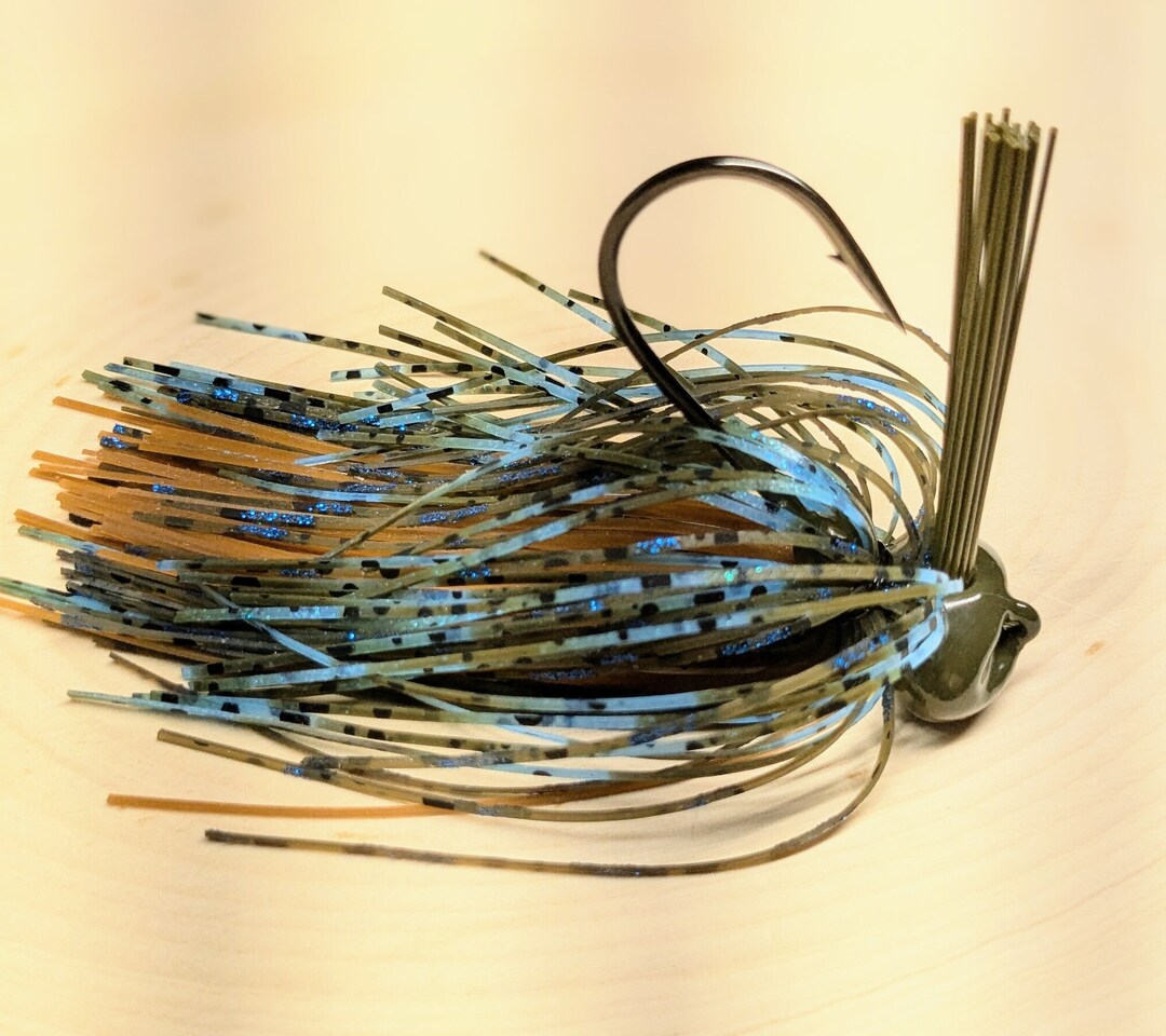 Baby Bluegill Green Pumpkin Jig #95 10 Options Available - Etsy