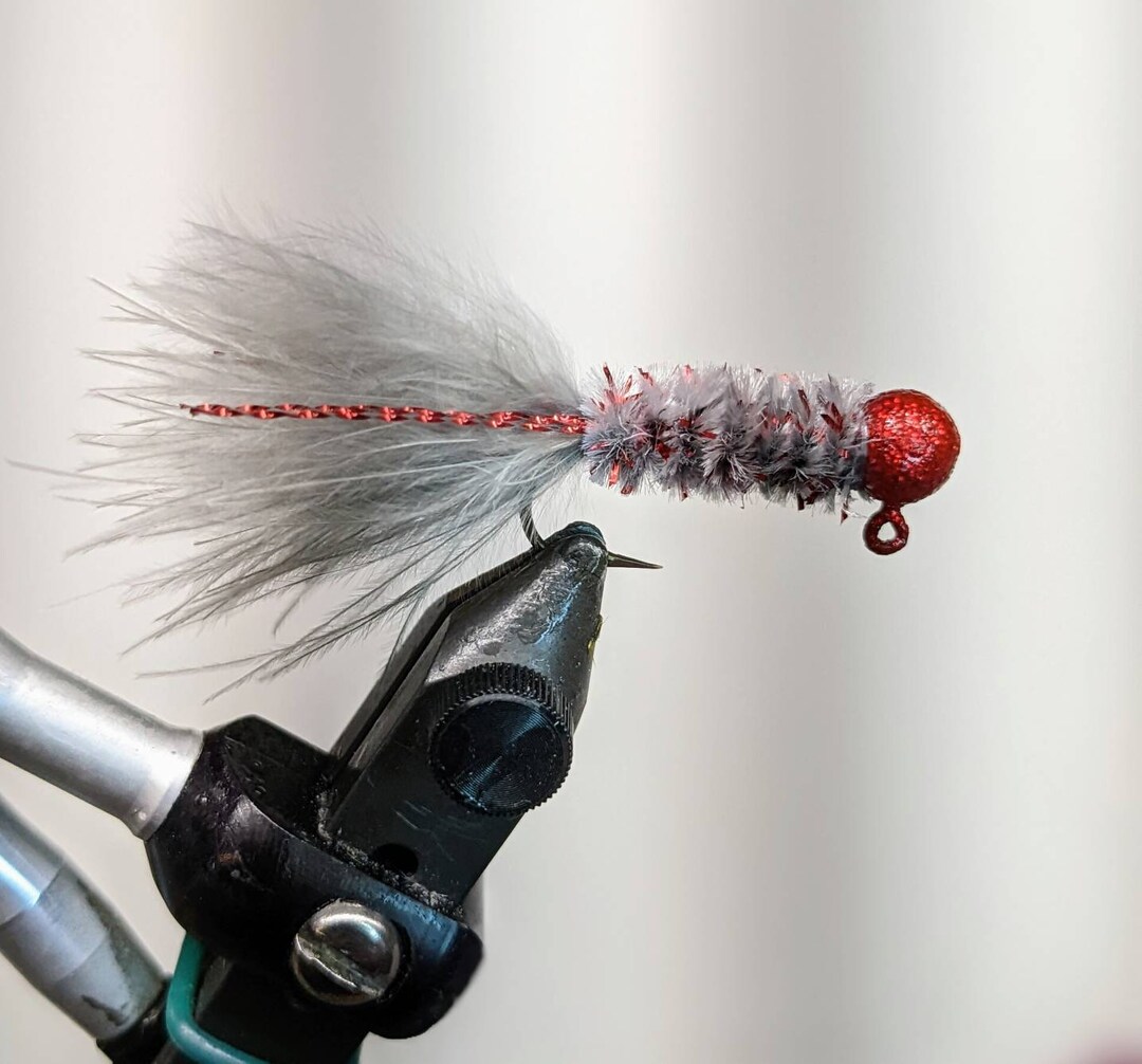 Disco Red Crappie/bass Jig 5 per Pack 4 Sizes 2 Hook Styles Available ...