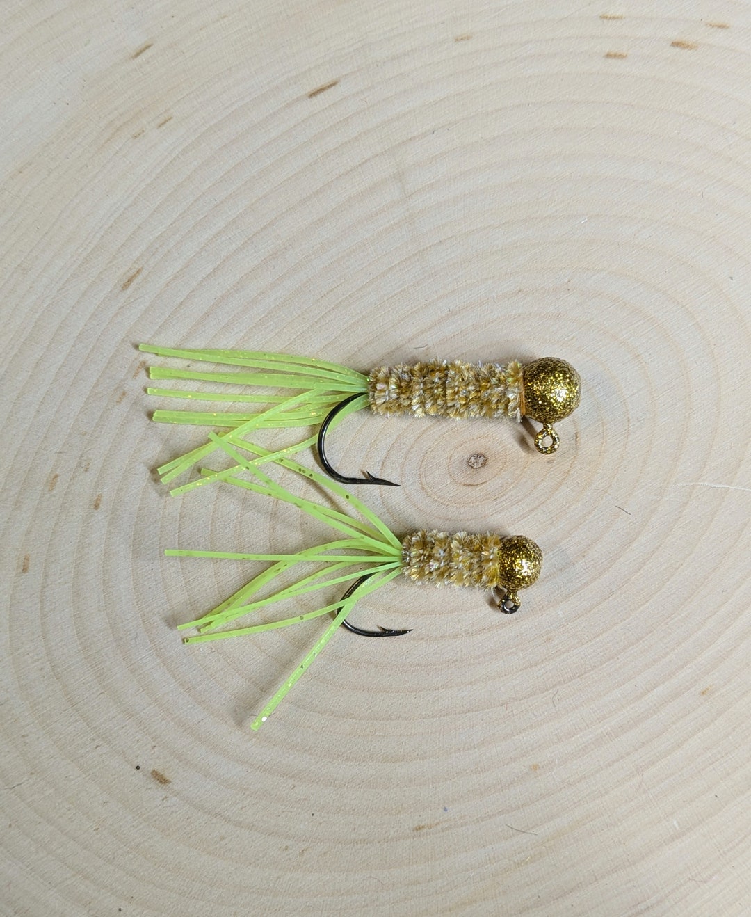 Disco Gold Crappie/bass Jig #86 5 per Pack 2 Sizes 2 Hook Styles ...
