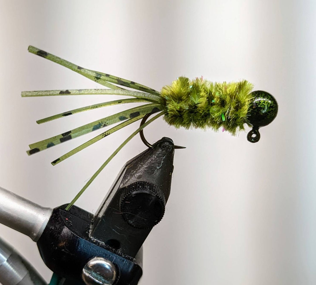 Watermelon Pepper Crappie/bass Jig 44 5 per Pack 4 Sizes 2 Hook Styles ...