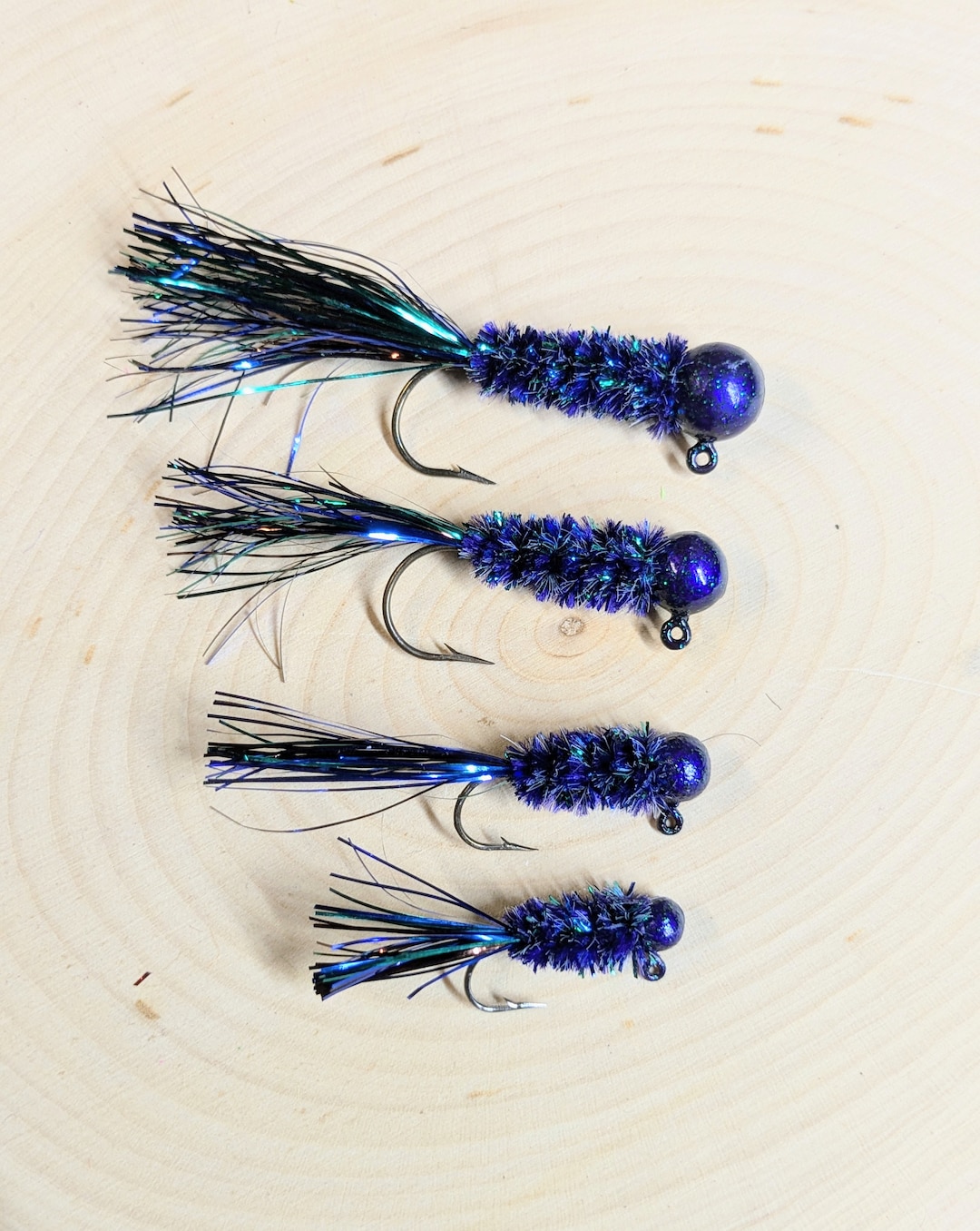June Bug Jalopy Crappie/bass Jig #48 5 per Pack 4 Sizes 2 Hook Styles ...