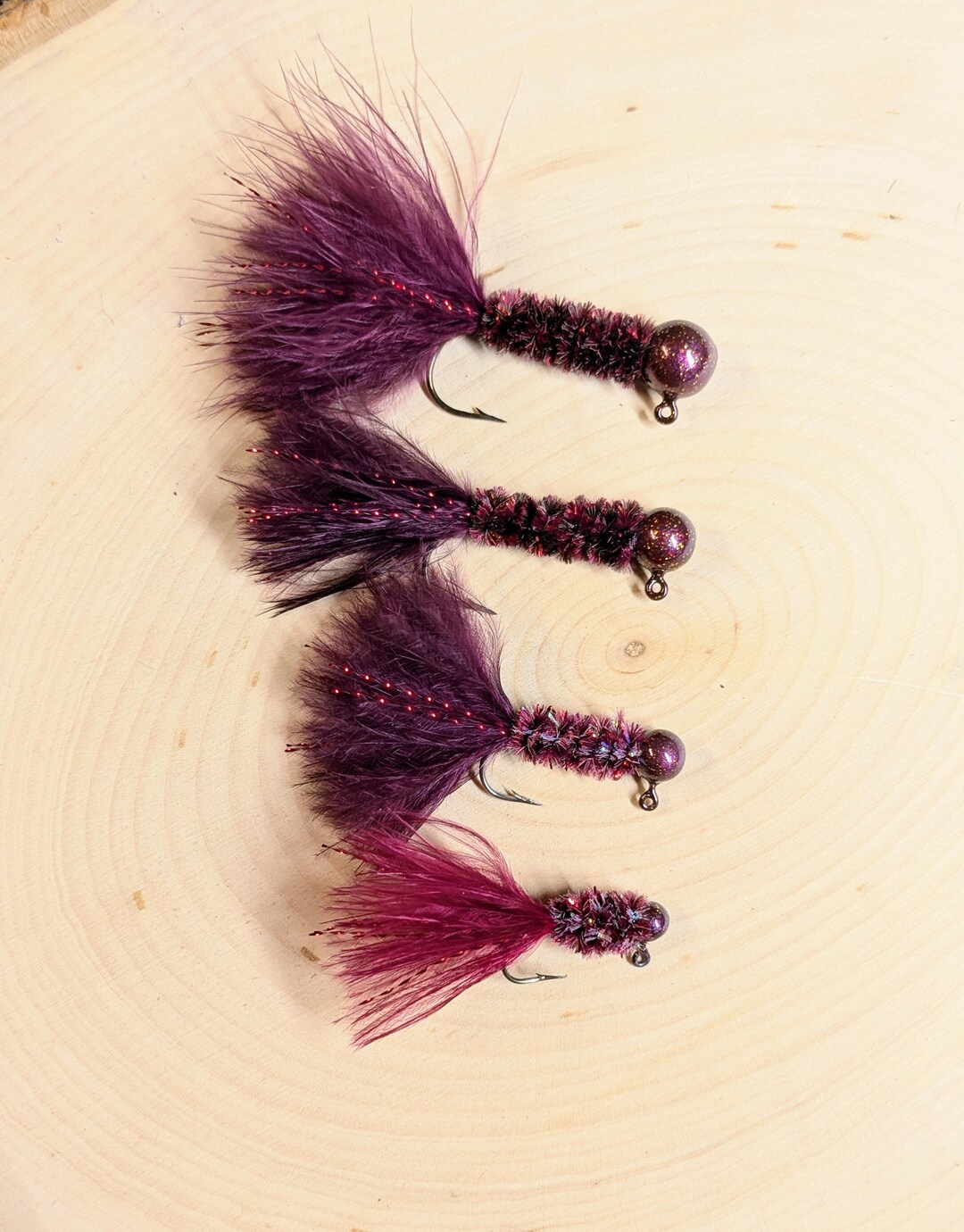 Root Beer Jig #30 5 per Pack 4 Sizes 2 Hook Styles Available - Etsy