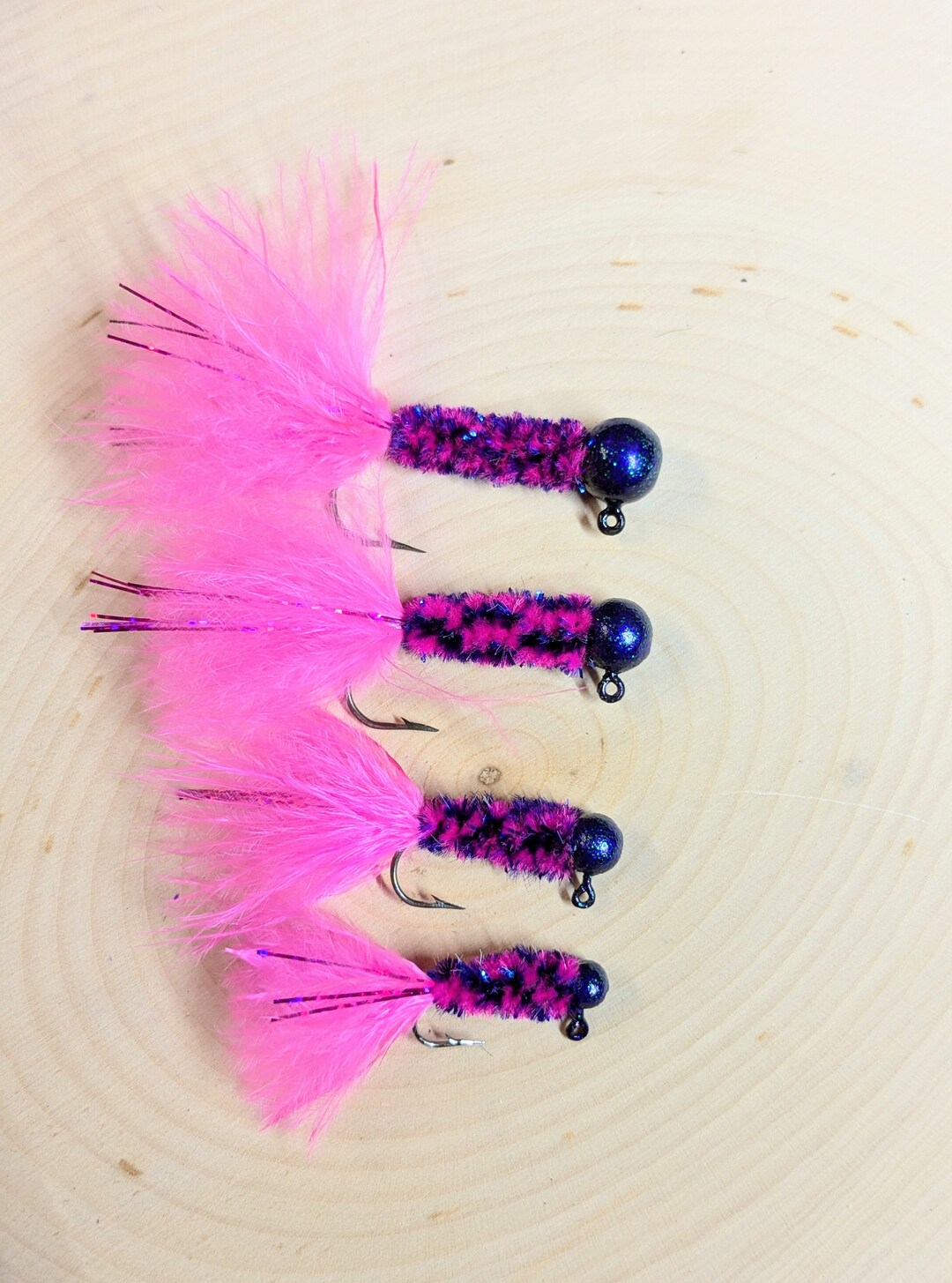 Junebug Crappie/bass Jig #18 5 per Pack 4 Sizes 2 Hook Styles Available ...