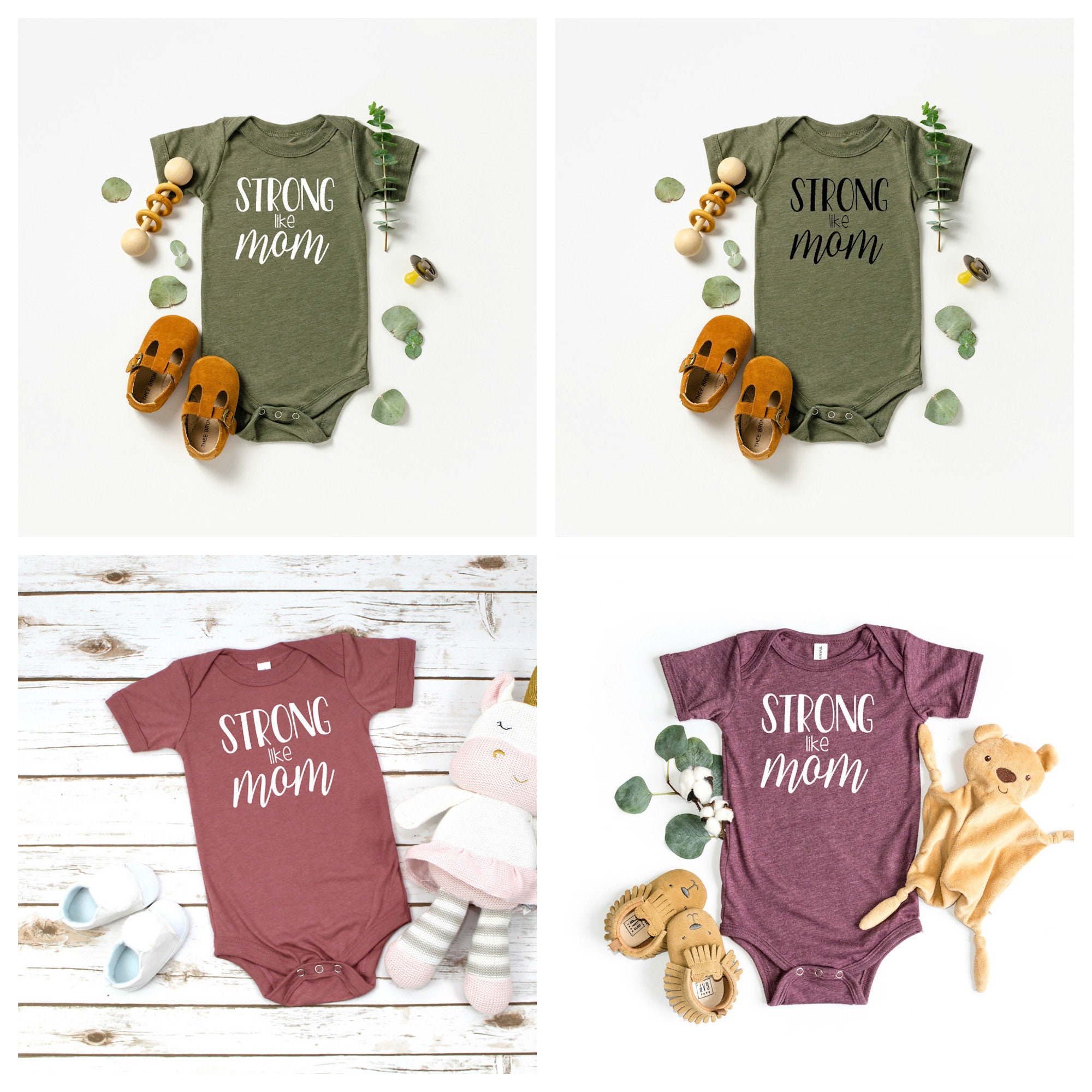 Strong Like Mom Infant Bodysuit - Etsy