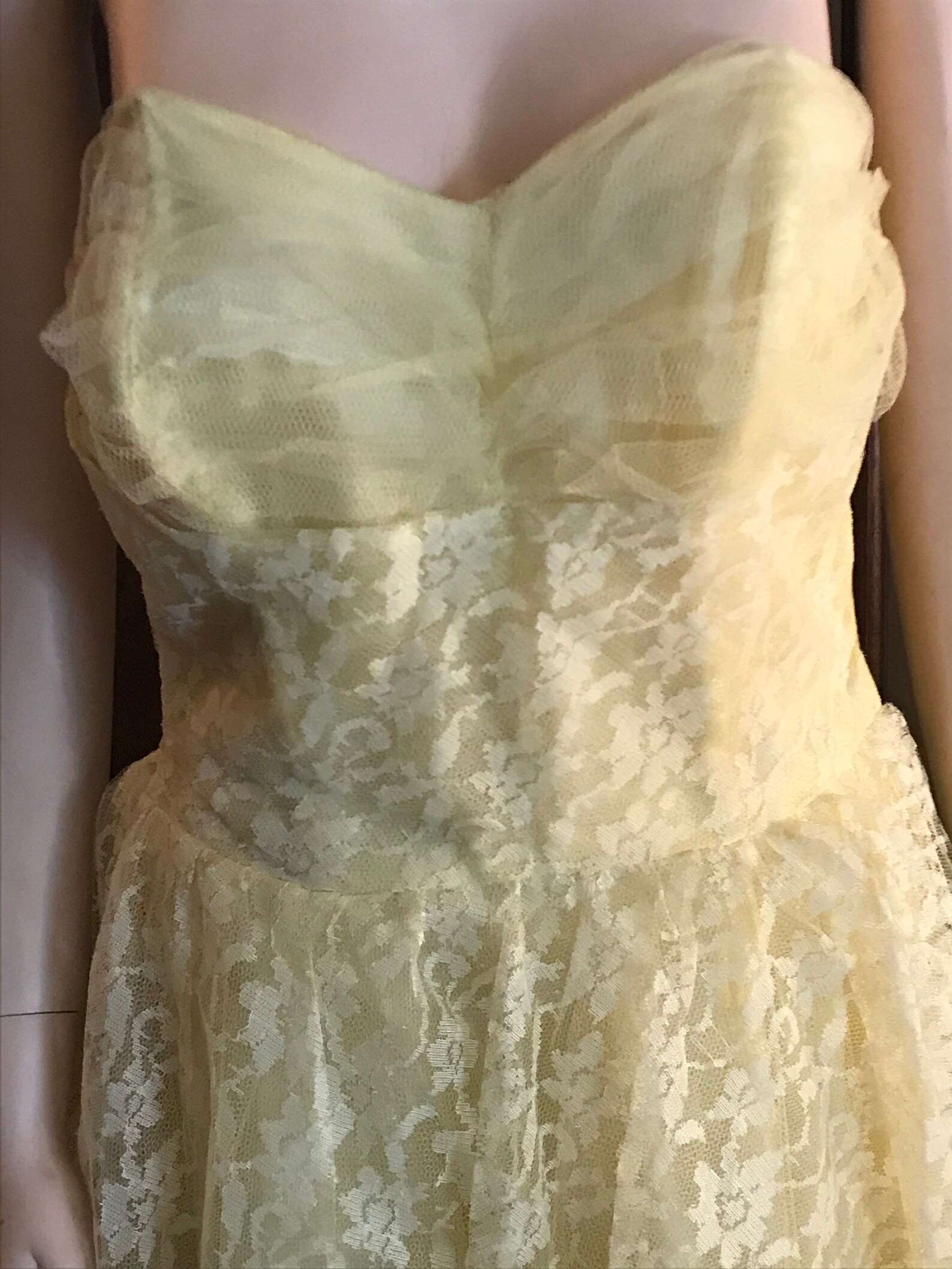 Precious Lemon Yellow 1950’s Prom Dress - Etsy