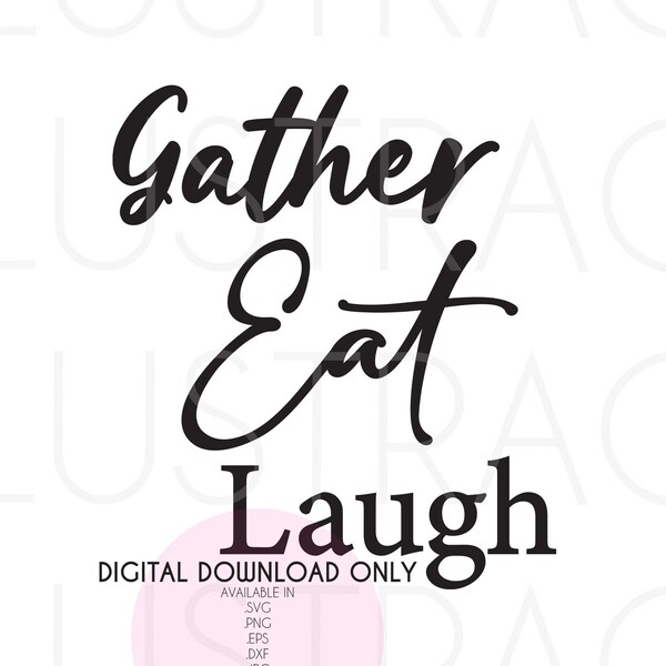 Gather Eat Laugh - Etsy
