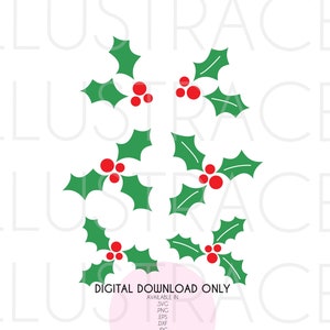 SVG File Christmas Mistletoe Bundle Christmas Seasons Greetings, Cards ...