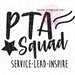 SVG PTA Staff Appreciation PTA Crew Parents Service - Etsy