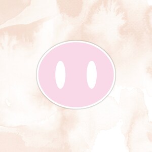 Pig Nose Sticker - Inspirational Sticker, Matte Waterproof Die-cut ...