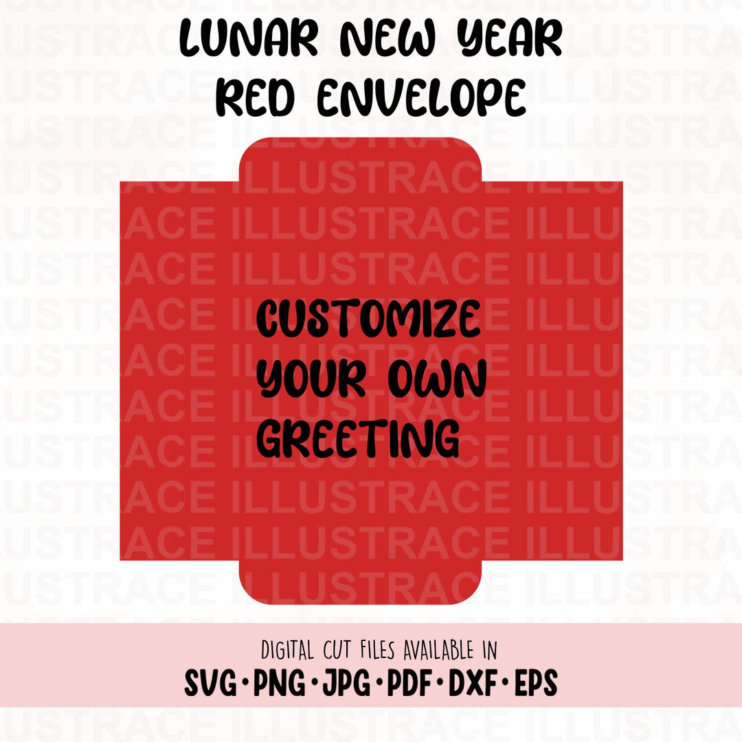 Lunar New Year Red Envelope Template - Lunar New Year Card, Lunar New ...