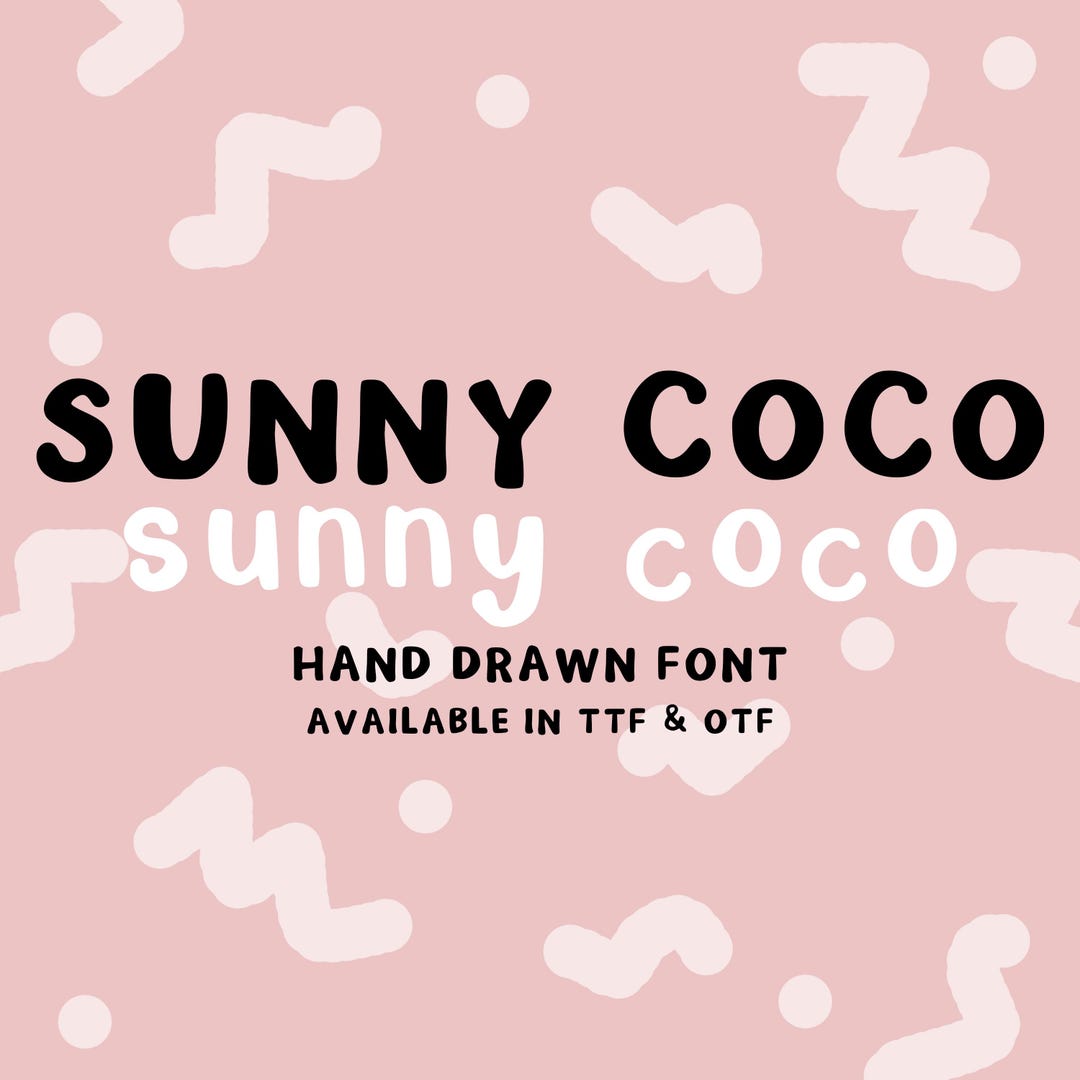 Hand Drawn Font, Handwritten Font, Cricut Font, Procreate Font, Cute ...
