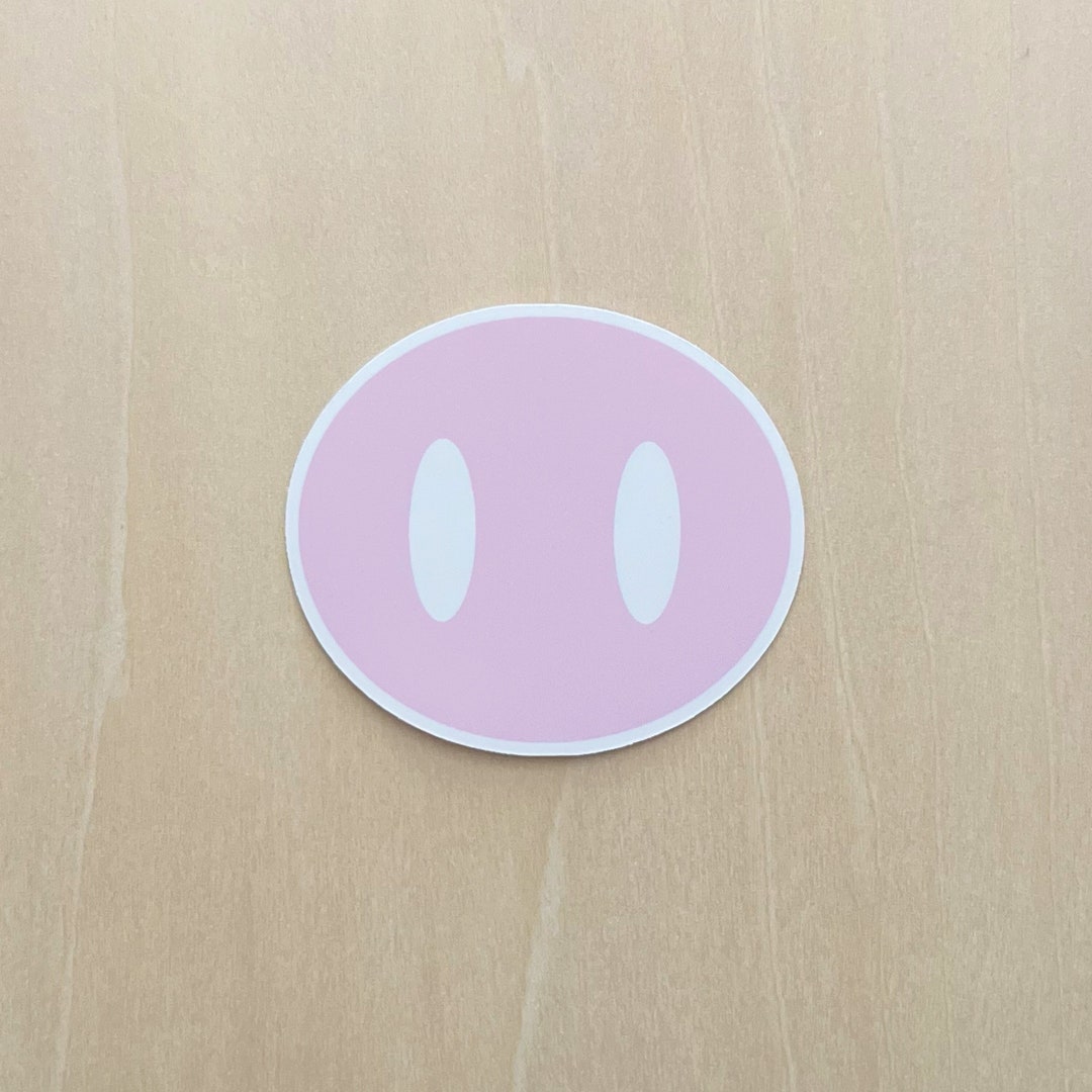 Pig Nose Sticker - Inspirational Sticker, Matte Waterproof Die-cut ...