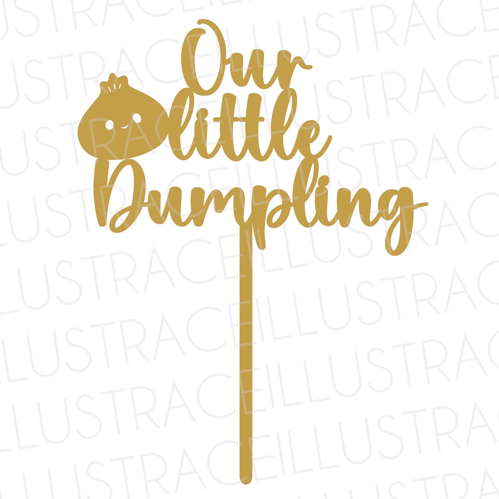 SVG Dumpling Cake Topper Vinyl Sticker Stickers Dumplings - Etsy