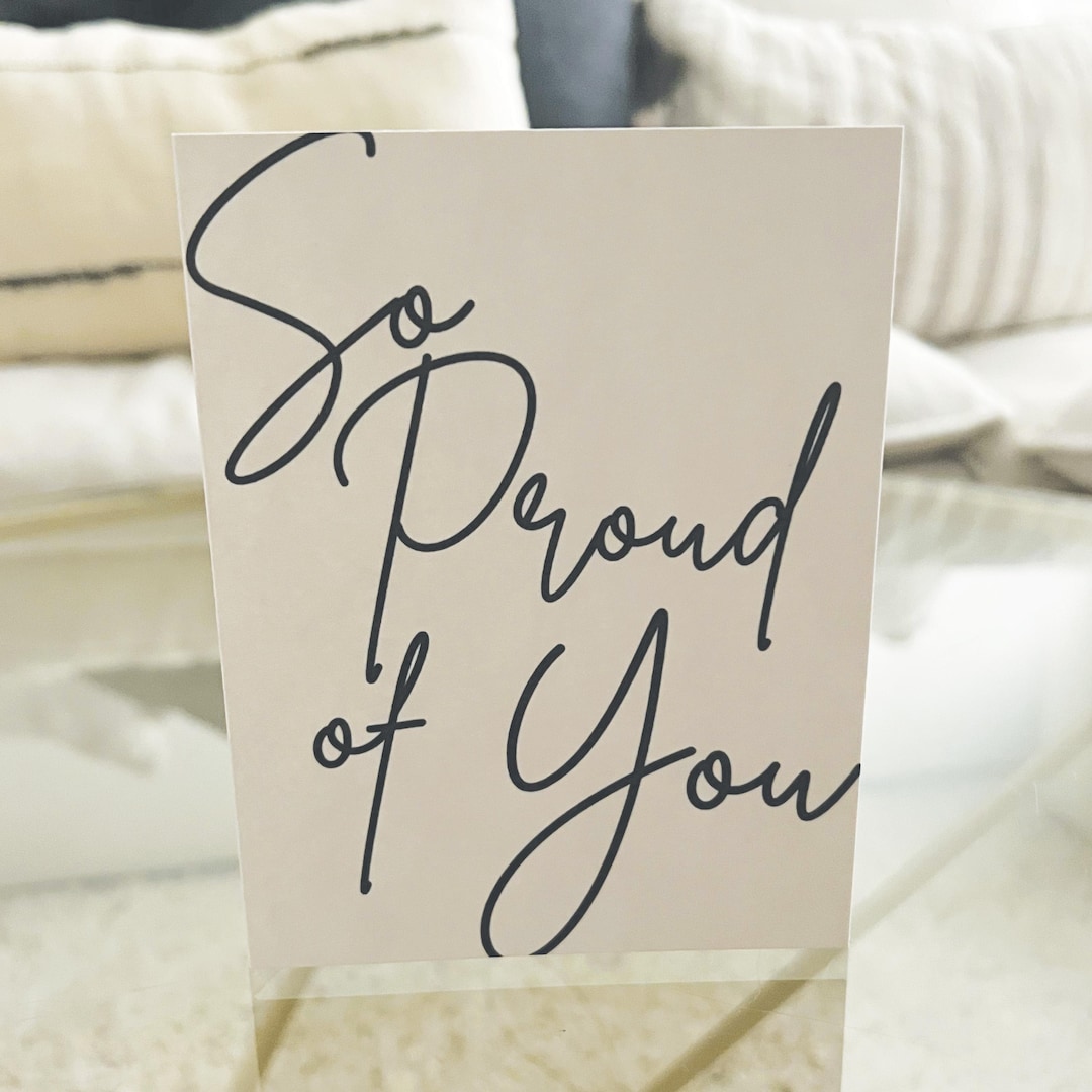 Minimalistic Congrats Card, Congratulations Card for Friend, Congrats ...