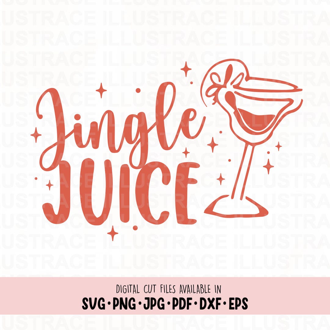 Christmas Jingle Juice SVG Decal for Holiday Sweater, Christmas Shirt ...