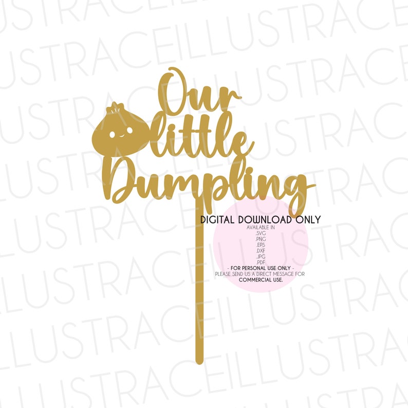 SVG Dumpling Cake Topper Vinyl Sticker Stickers Dumplings - Etsy