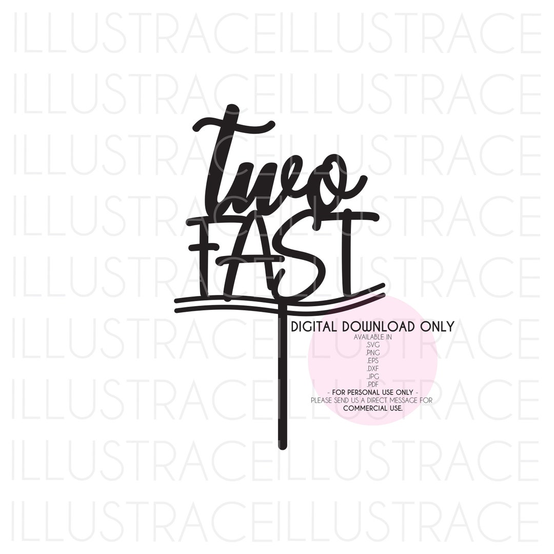 SVG Two Fast Car Theme 2nd Birthday, Race Car, Hot Wheels, Cake Topper ...