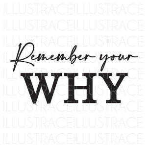 SVG Remember Your Why Motivational Quotes, Entrepreneur, Vector, Cricut ...