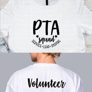 PTA Shirt for Volunteer, PTA Crew, Pta Squad, Pta Team Shirt, Shirt ...
